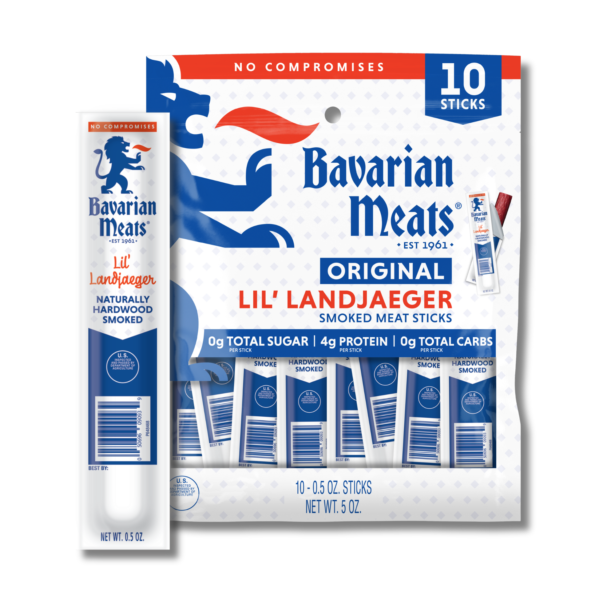 Lil' Landjaeger Snack Sticks – Bavarian Meats